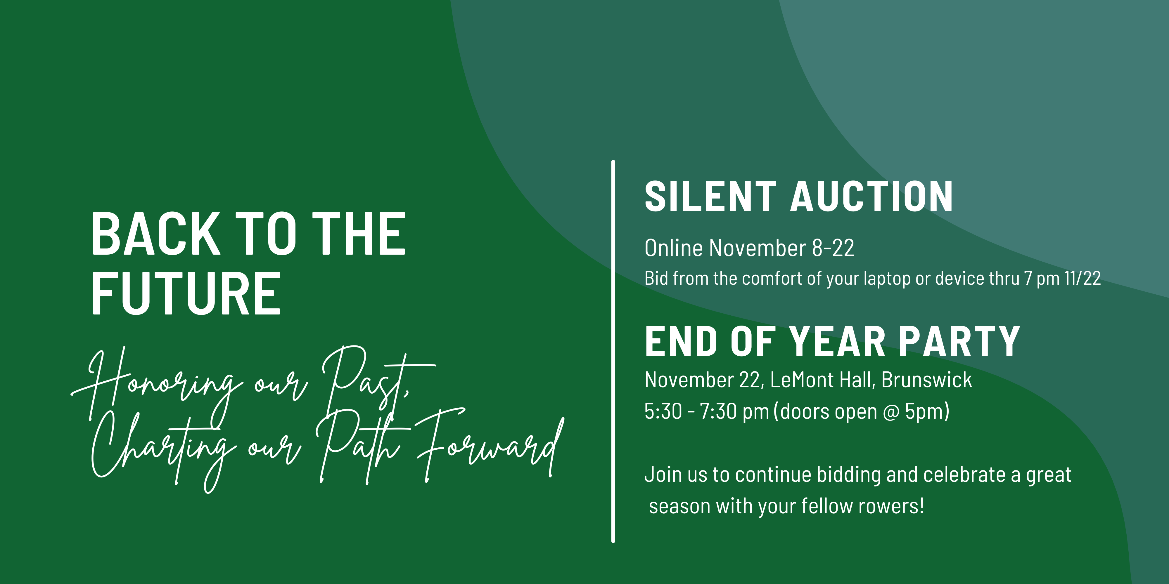 MCRA Silent Auction Banner