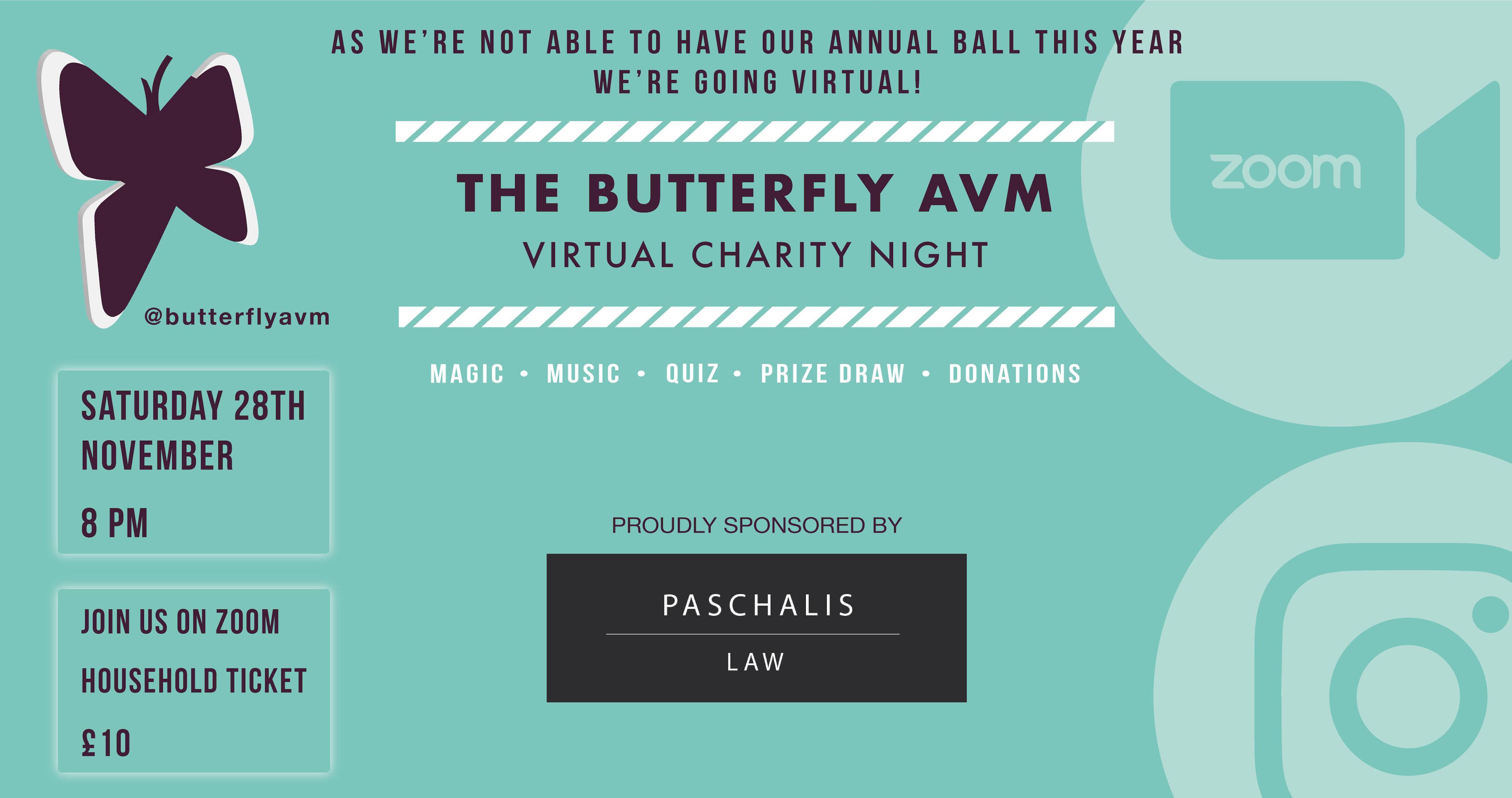 Butterfly AVM Prize Draw Banner