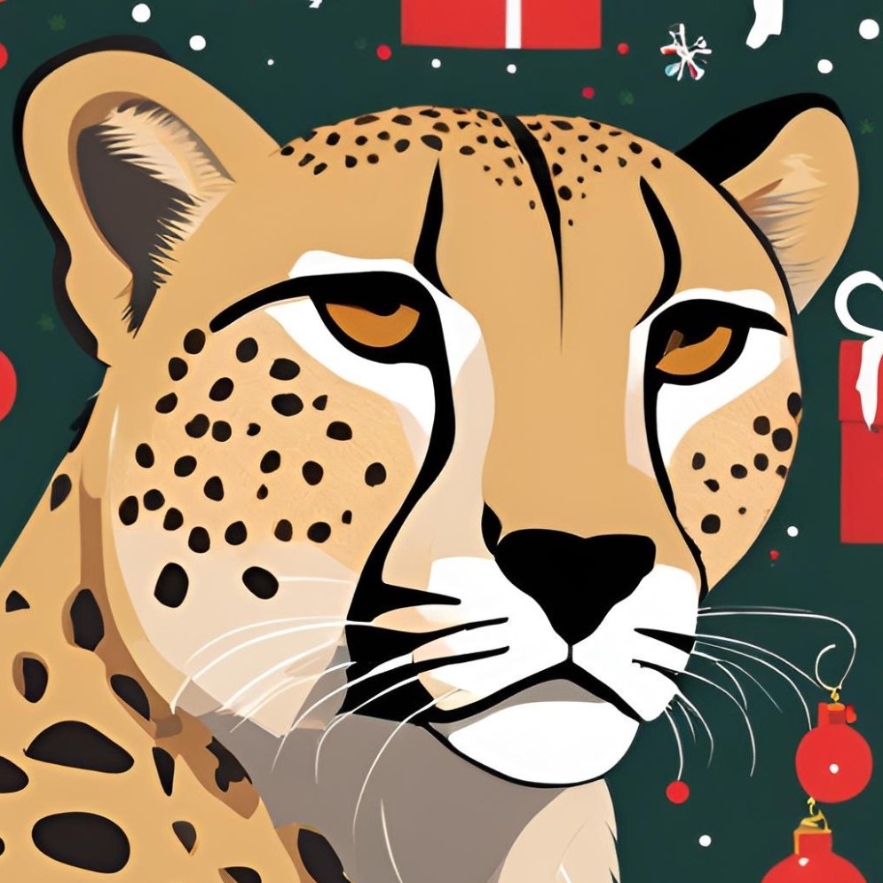 Cheetah Christmas Logo