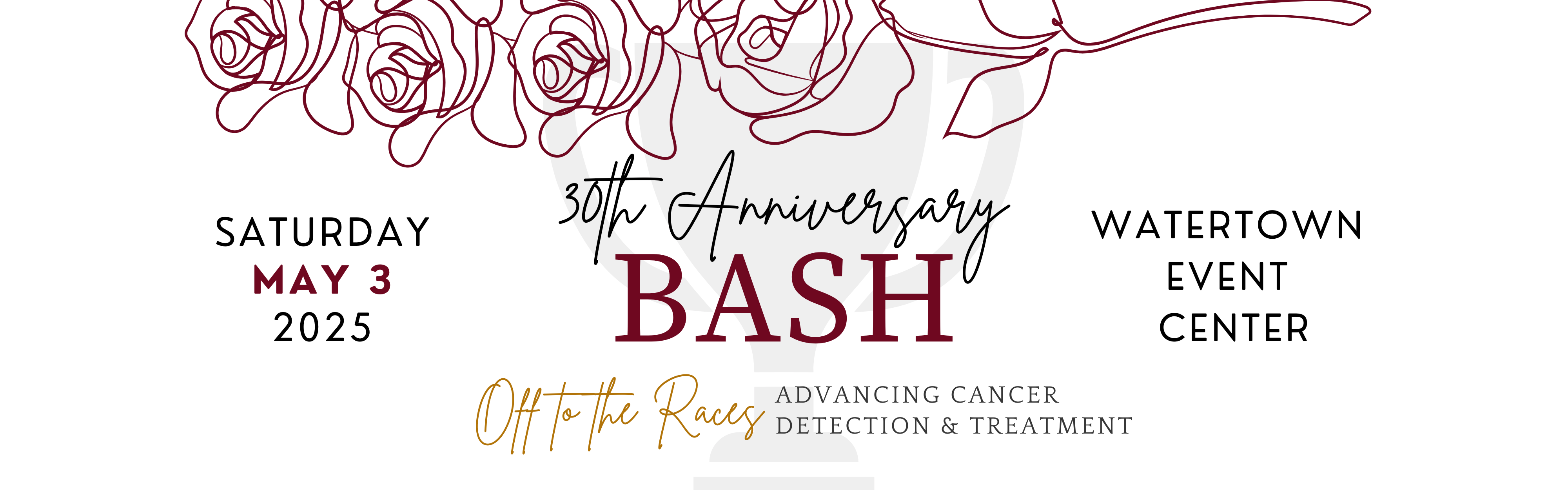 BASH 2025 Off to the Races-Advanced Cancer Detection & Treatment Banner