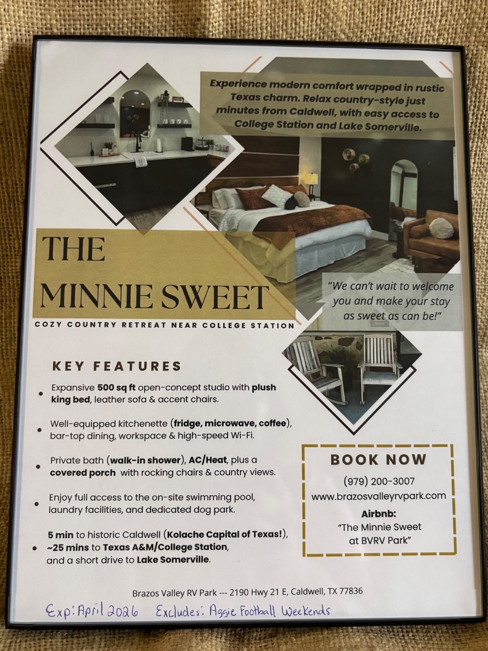 Weekend at the Minnie Sweet