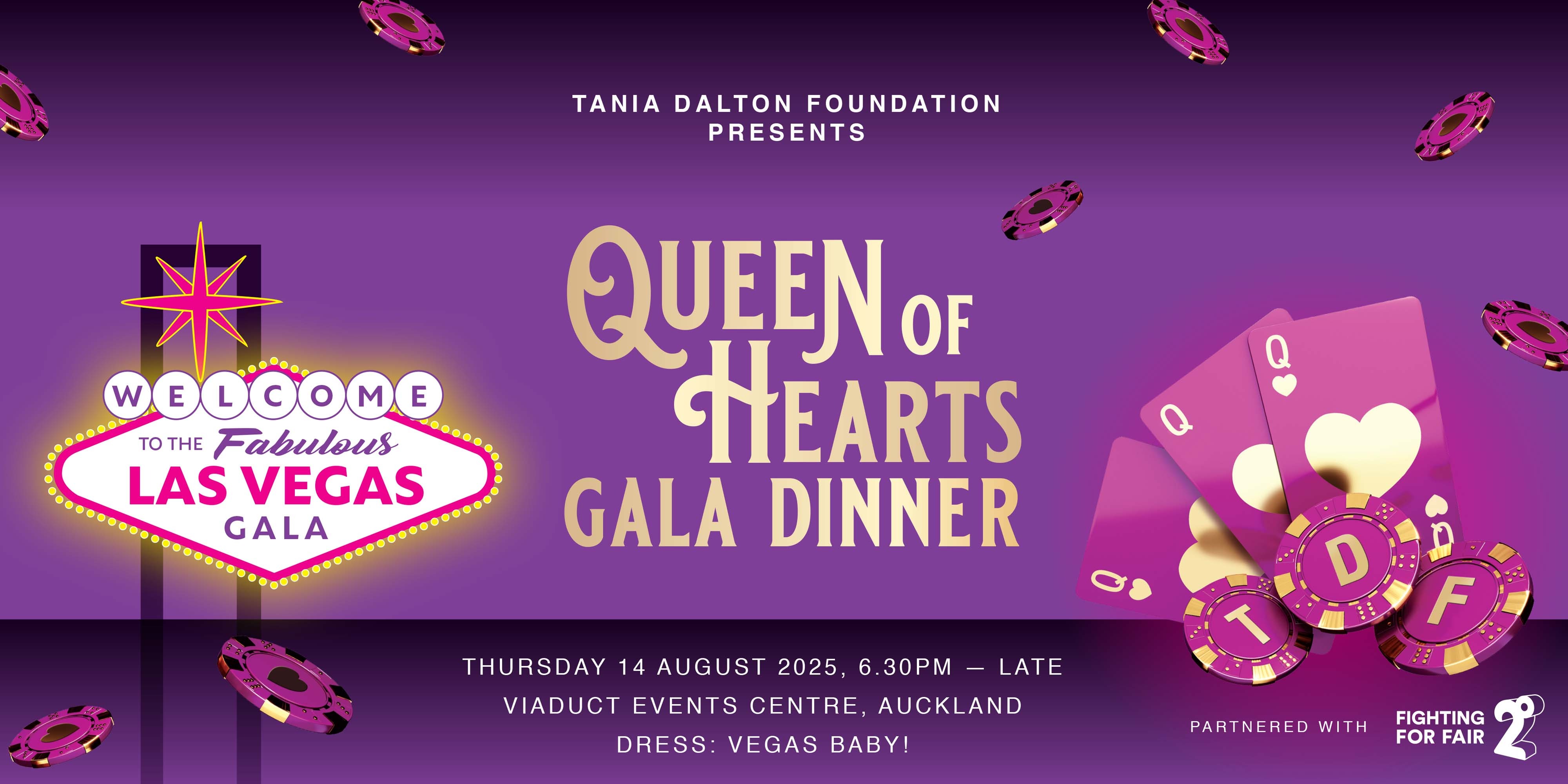 Tania Dalton Foundation Gala Dinner Banner