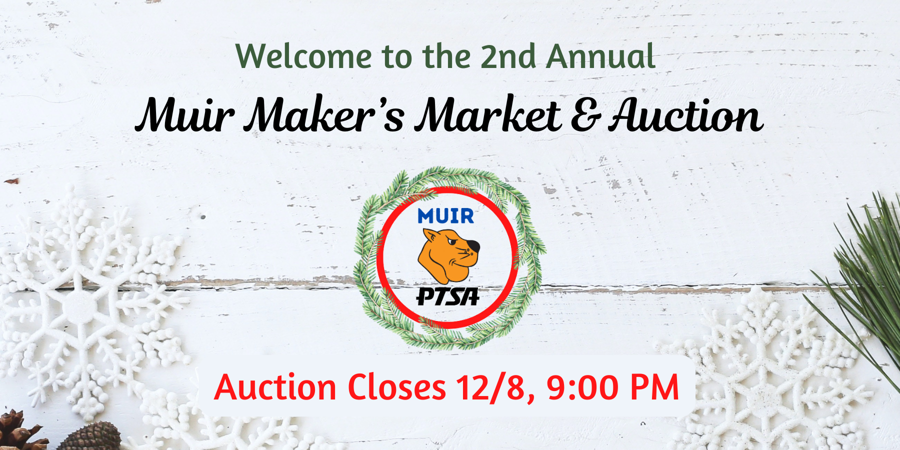 Muir Market & Auction 2024 Banner