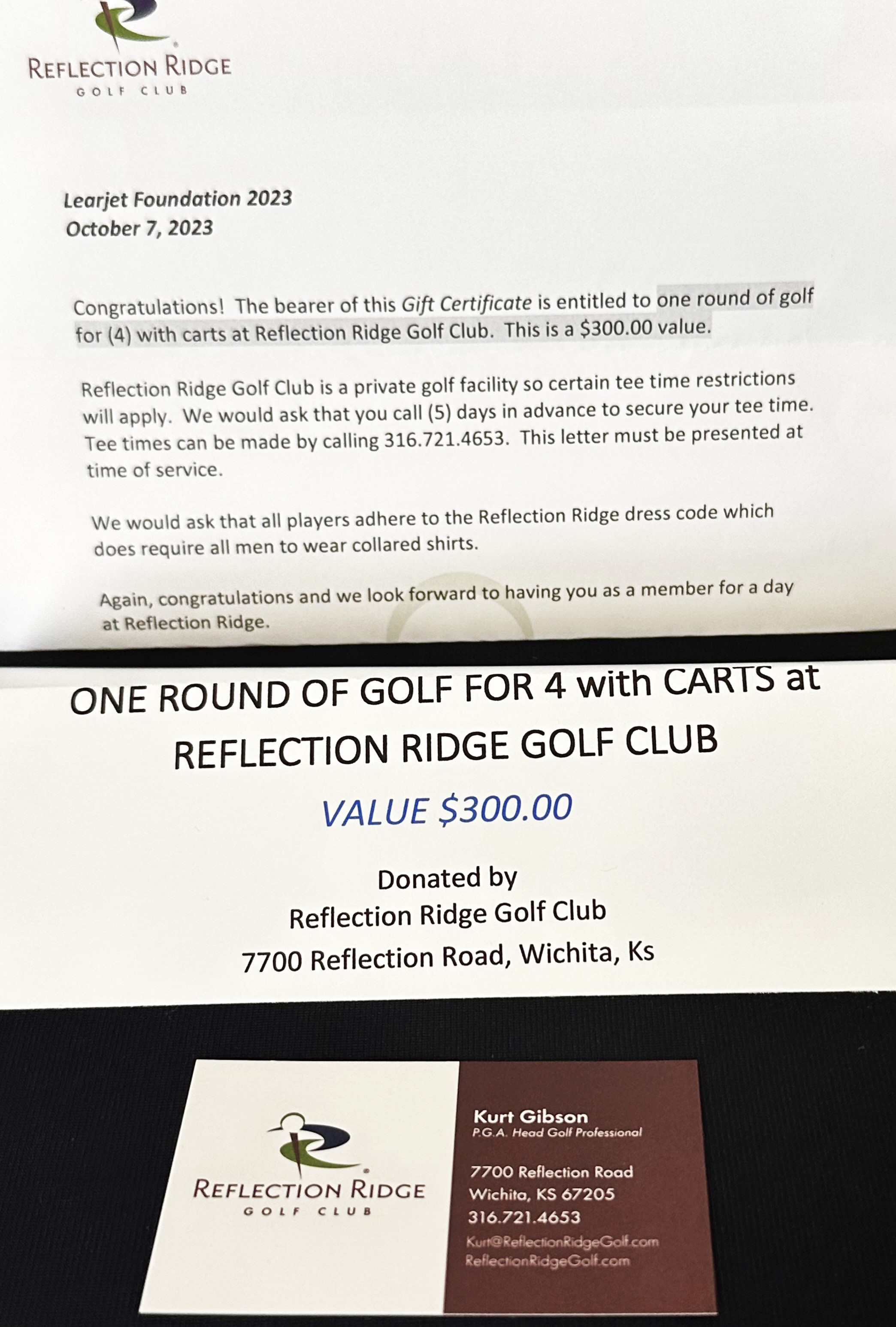One Round Of Golf for four with Cartds at Reflection Ridge Golf Club