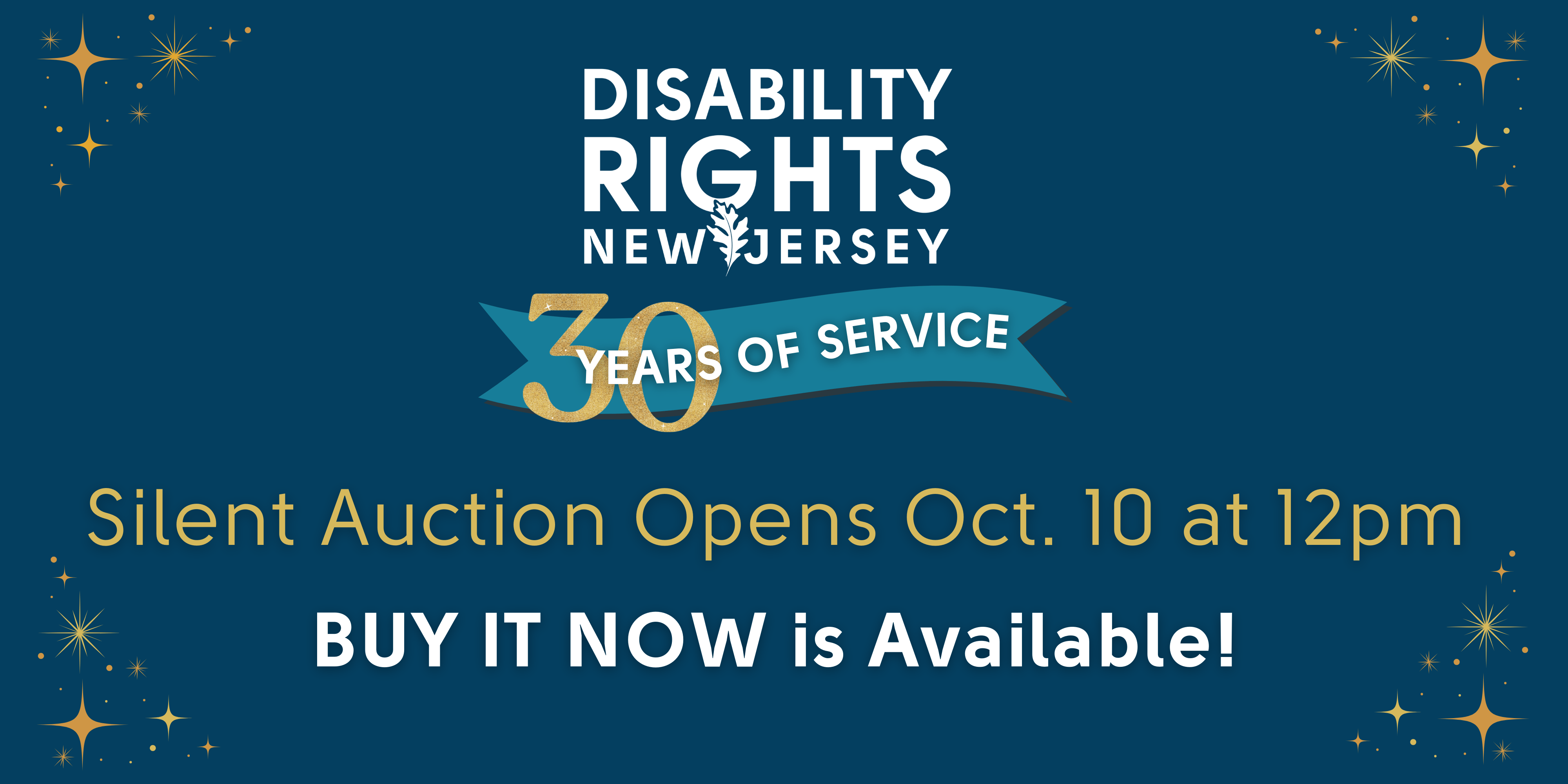 Disability Rights New Jersey 30th Anniversary Celebration Banner