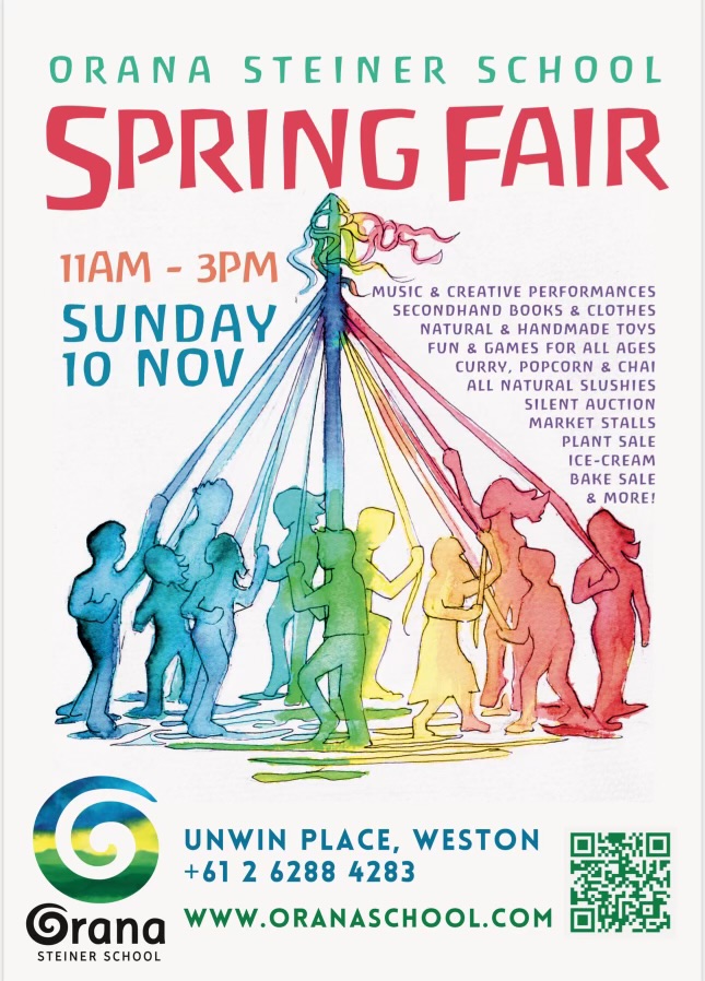 Orana Steiner School - Spring Fair Silent Auction Banner