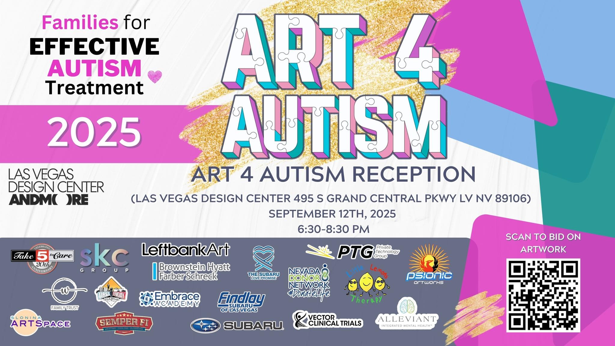 Art 4 Autism - 2025 Banner